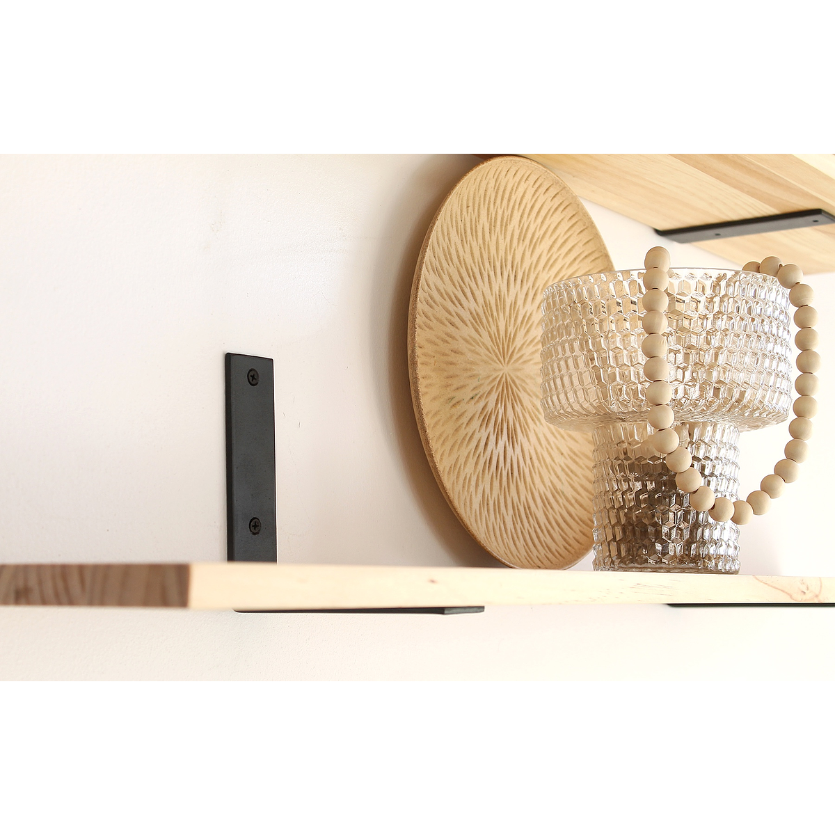 Repisa metálica + base de madera 2