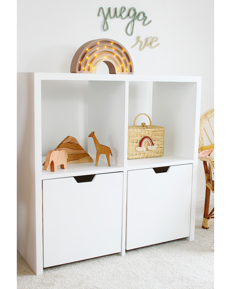 Mueble organizador con cajones / ruedas ocultas