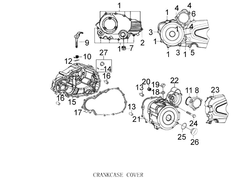 Tapa transmisión Aprilia STX - ETX