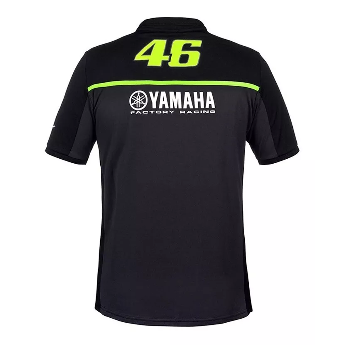 Camisa Polo Oficial Valentino Rossi Negra - Gris