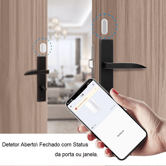 Sensor de Porta Magnético ZigBee Wifi