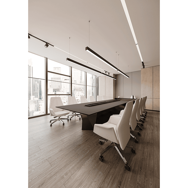 Luminária / Régua LED Suspensa Preta/Branca 40W 1,2 Metros 3