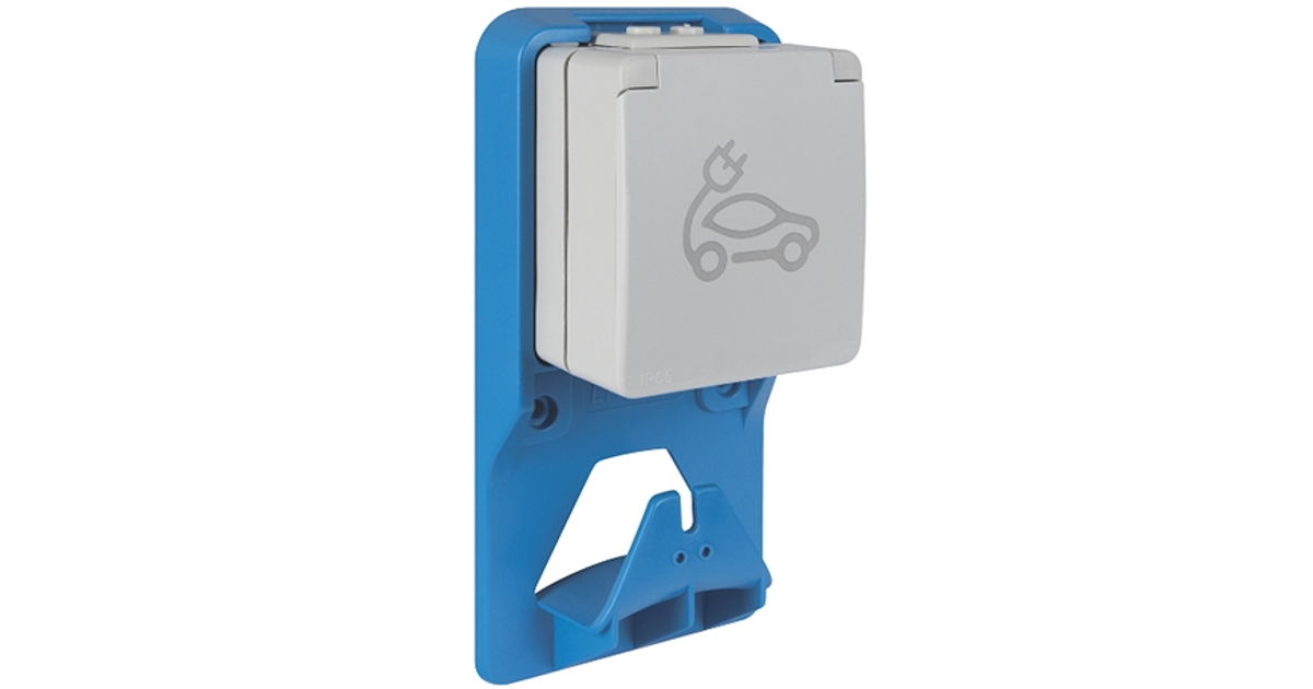 Tomada saliente 16A 230V AC Modo 1 e 2. IP65 - IK08 c/ supor