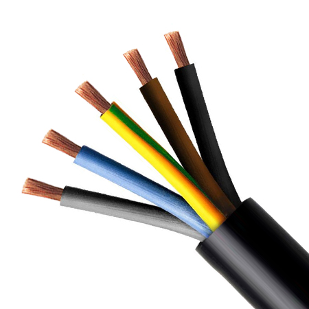 Cabo Flexível H05VV-F 5G1,5 (FVV) 5G1.5mm2 LEO - 100 Metros