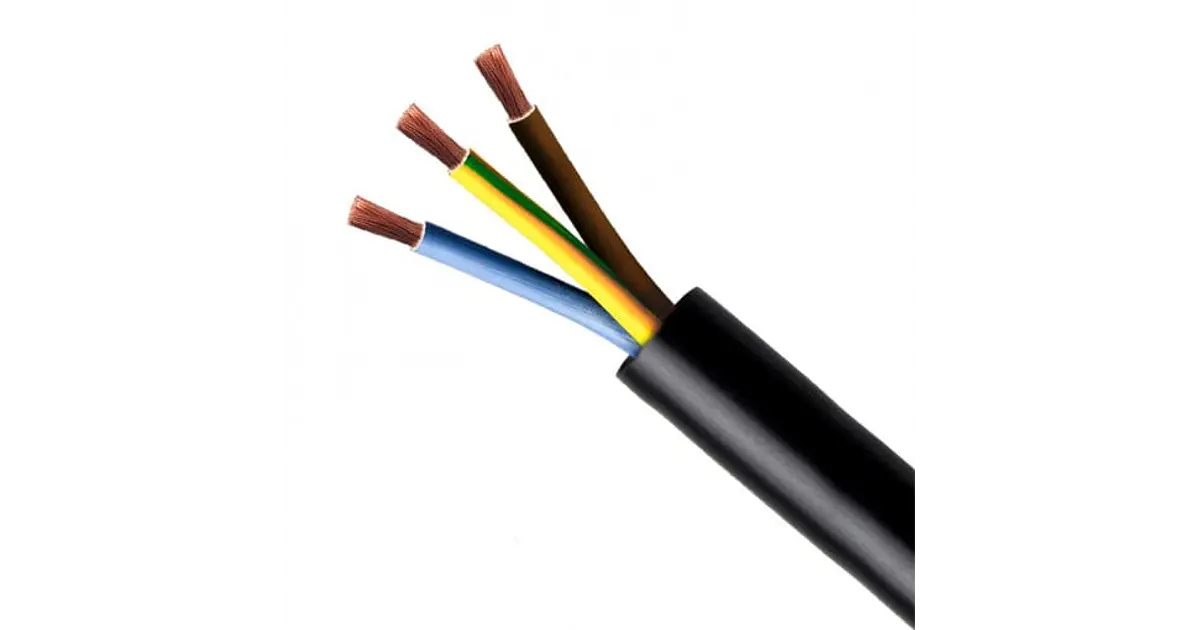 Cabo Flexível 3G2,5mm2 RV-K RVK - 100%Cu Preto 100m