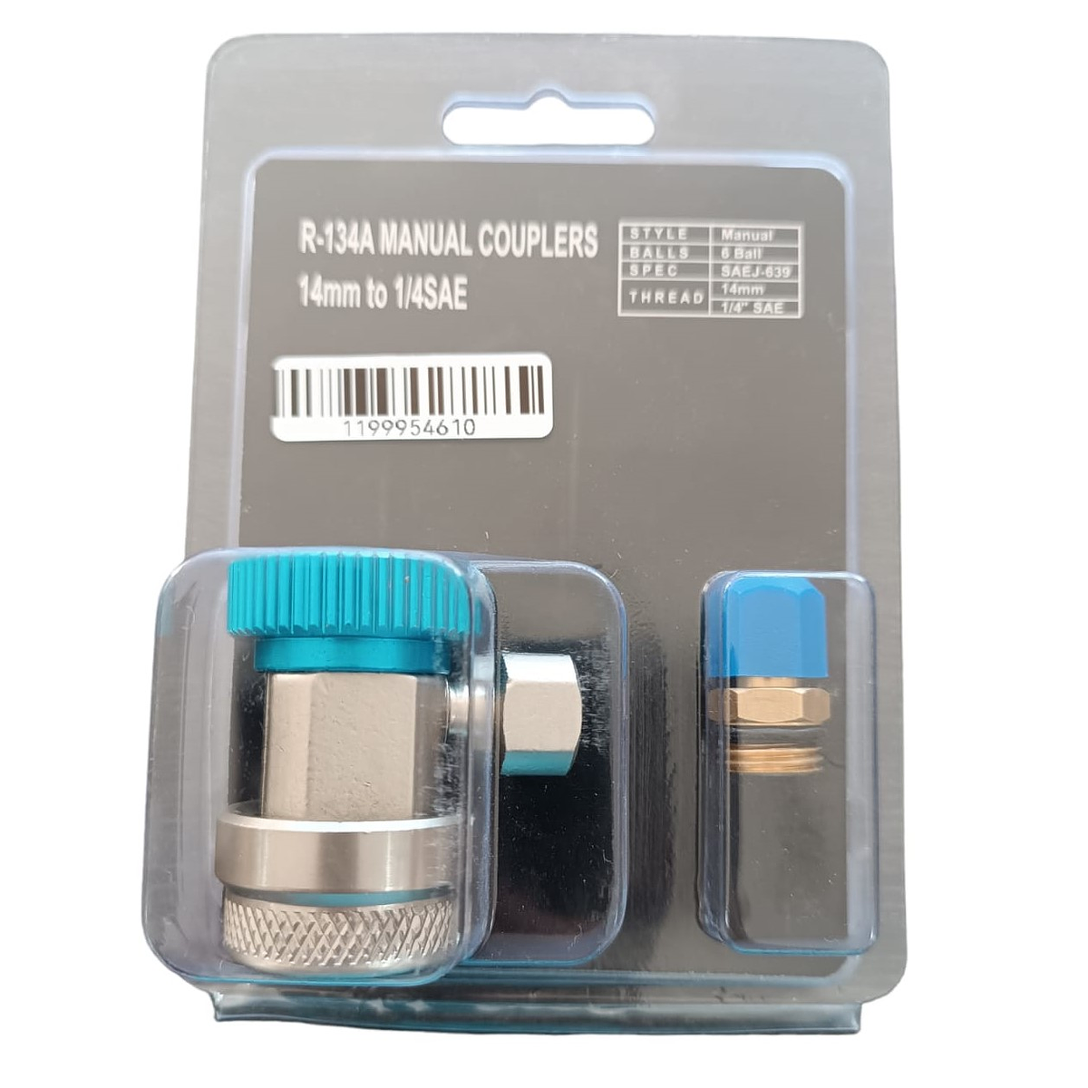 Acople rapido de baja presión para R134a azul