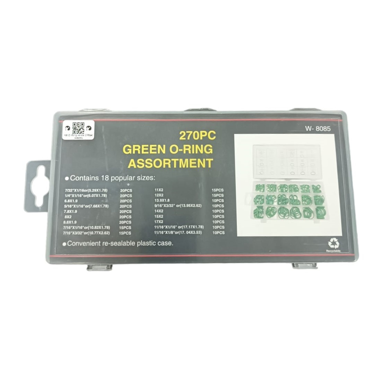 Kit O-Ring verde 270pc W8085