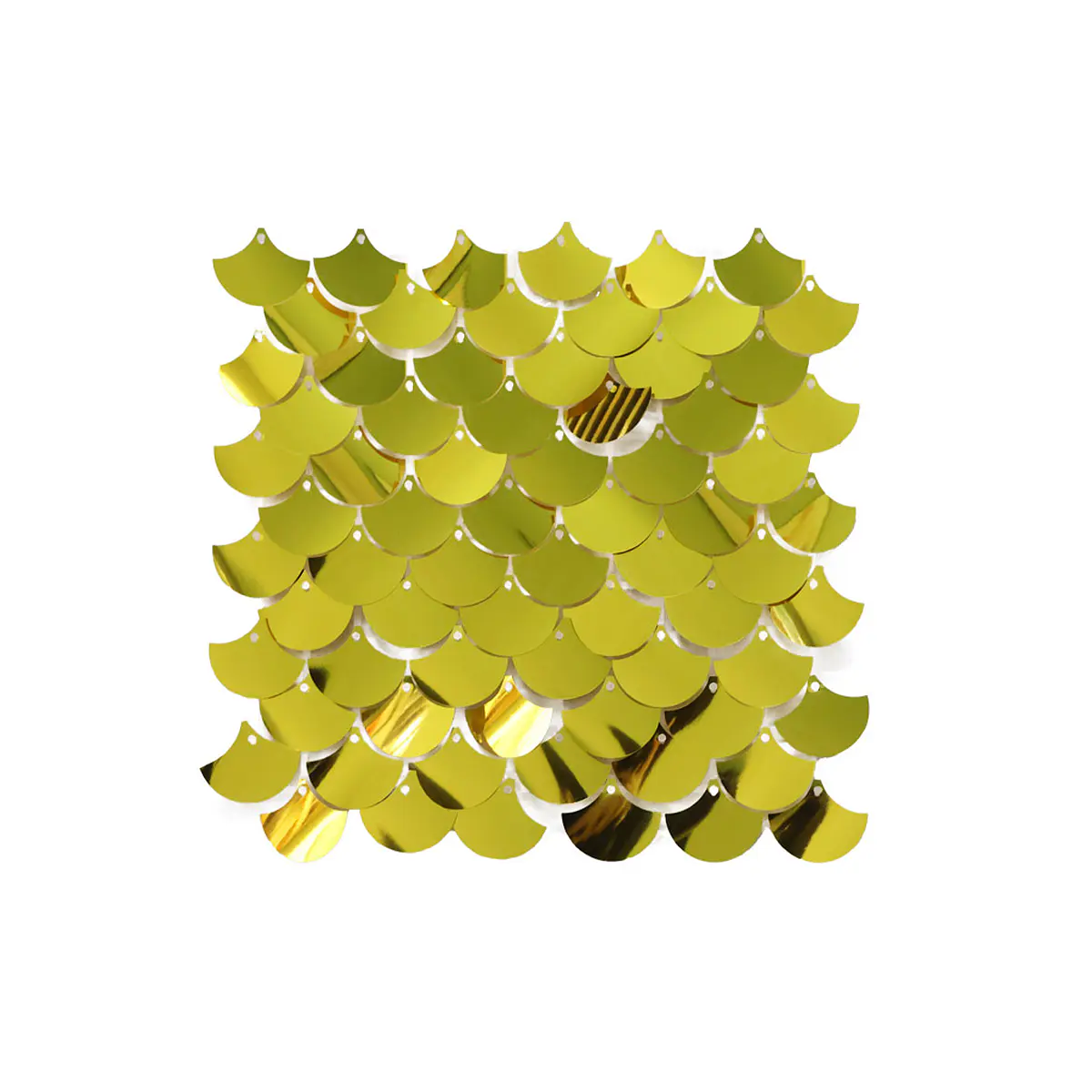Panel decorativo shimmer wall sirena láser dorado 30*30cm