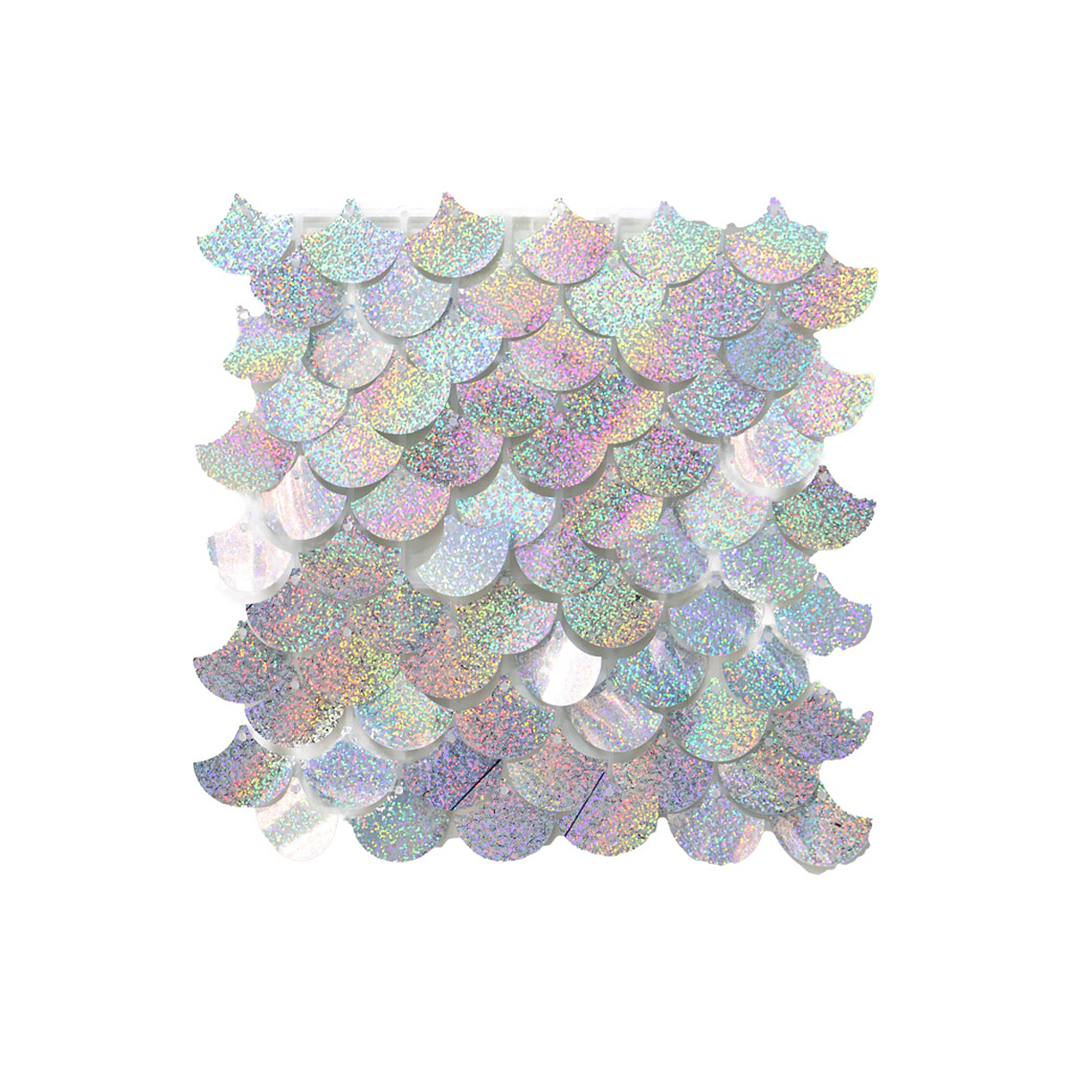 Panel decorativo shimmer wall sirena láser plateado 30*30cm