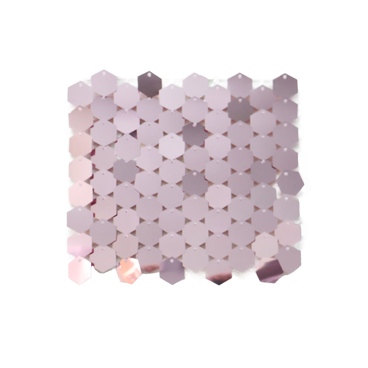 Panel decorativo shimmer wall hexagonal rosado 30*30cm