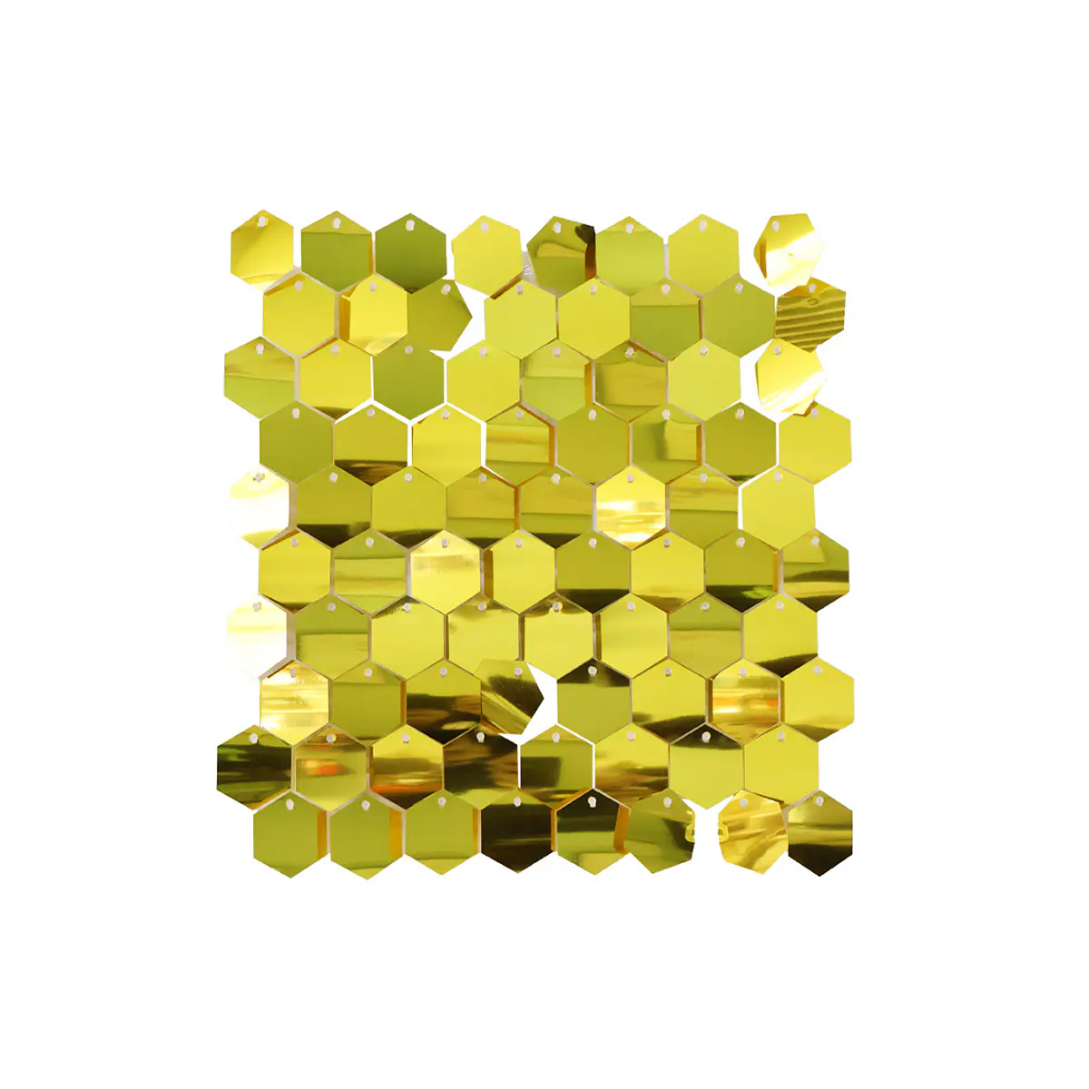 Panel decorativo shimmer wall hexagonal dorado 30*30cm