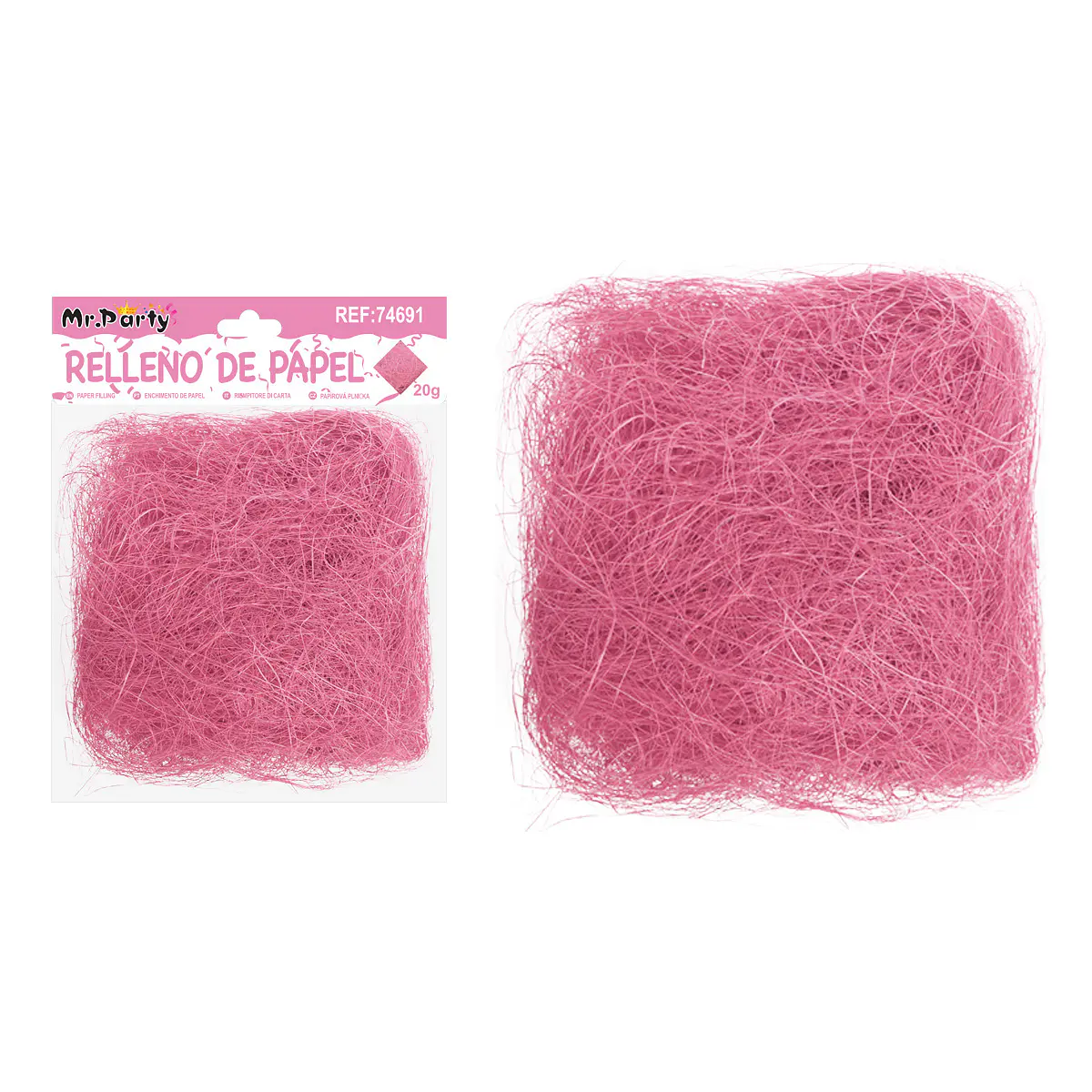 Relleno de hilo rosa 20g