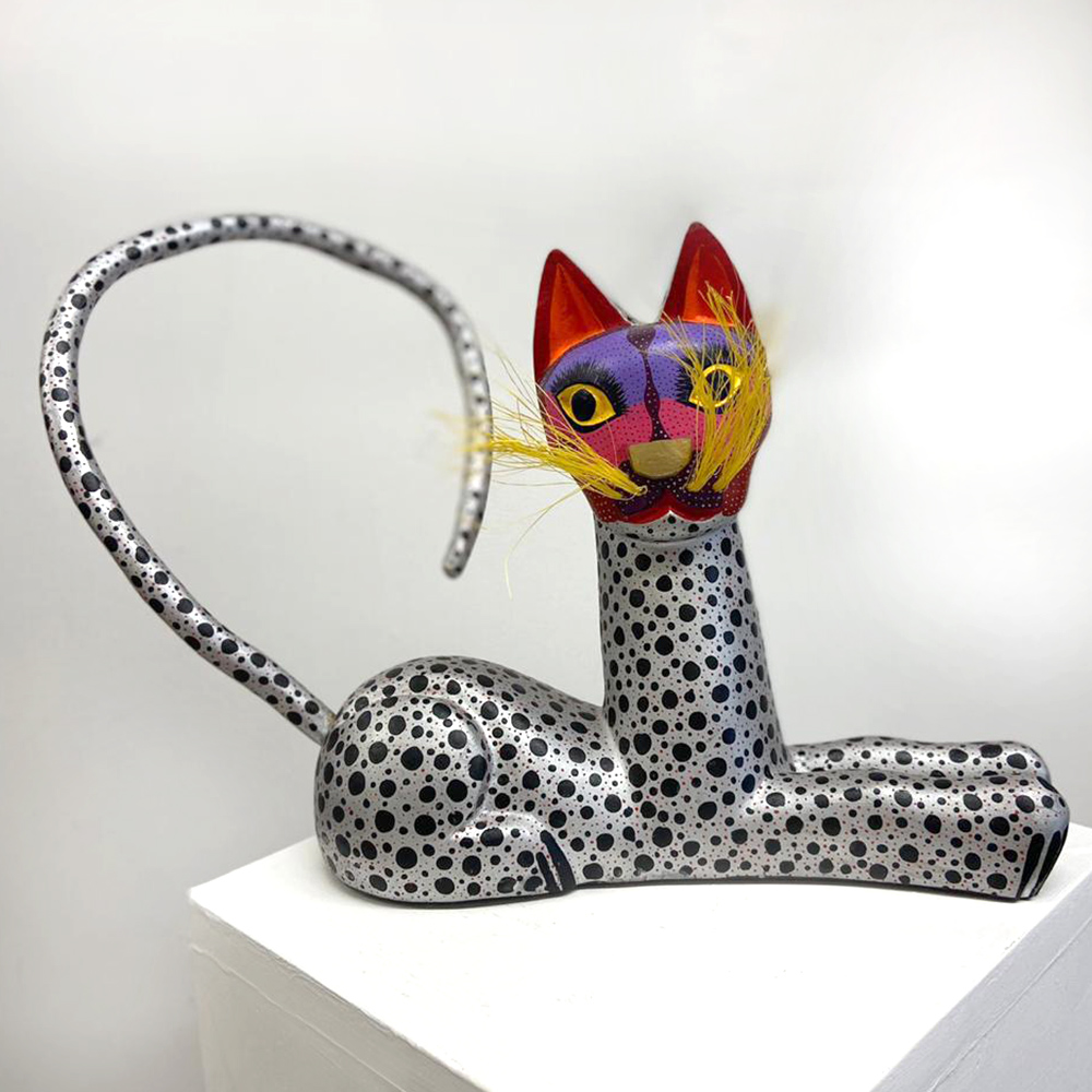 Alebrije Gato Plateado