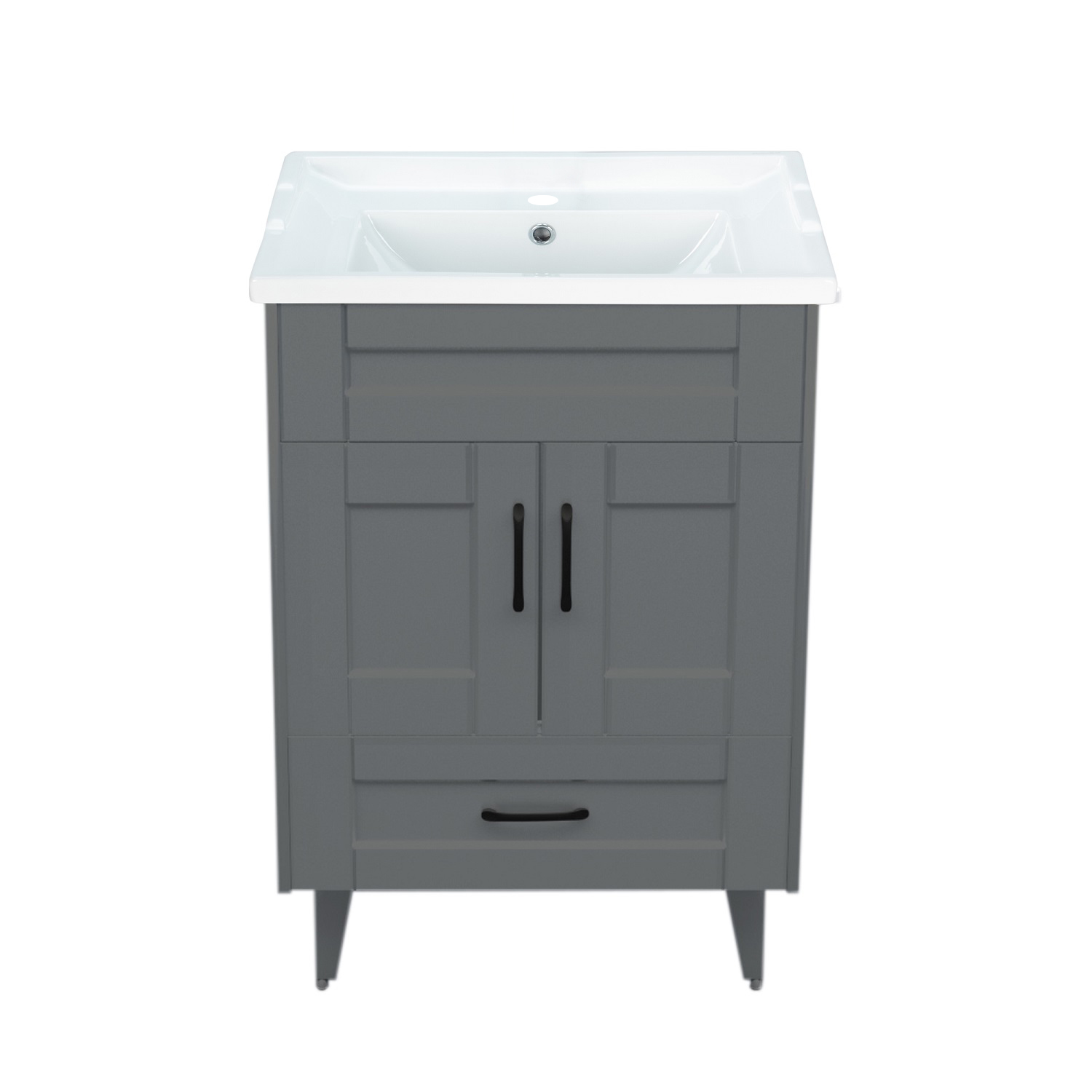 Kit Mueble Deluxe B60SK + Vanitorio F-60 Gris | Muebles Domsa