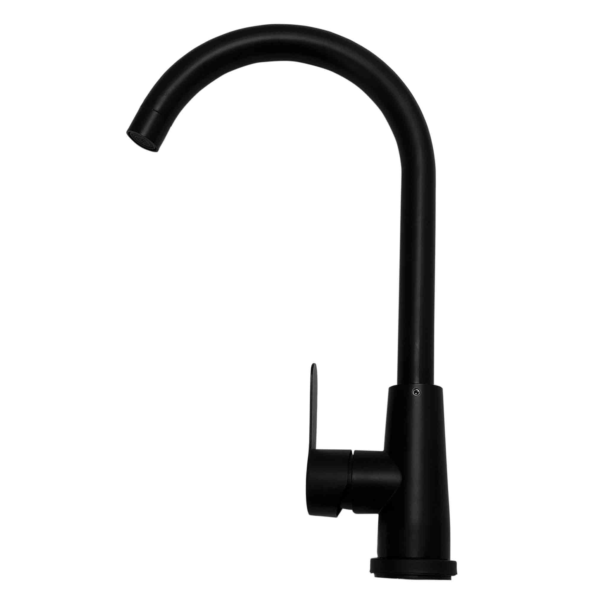 Llave Monomando de acero inoxidable negro mate Domsa SUS304 | Muebles Domsa
