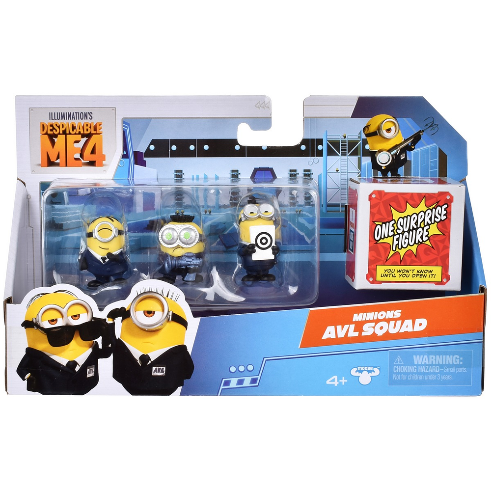 MINIONS PACK 4 FIGURAS 5 CMS MI VILLANO FAVORITO ANSALDO...