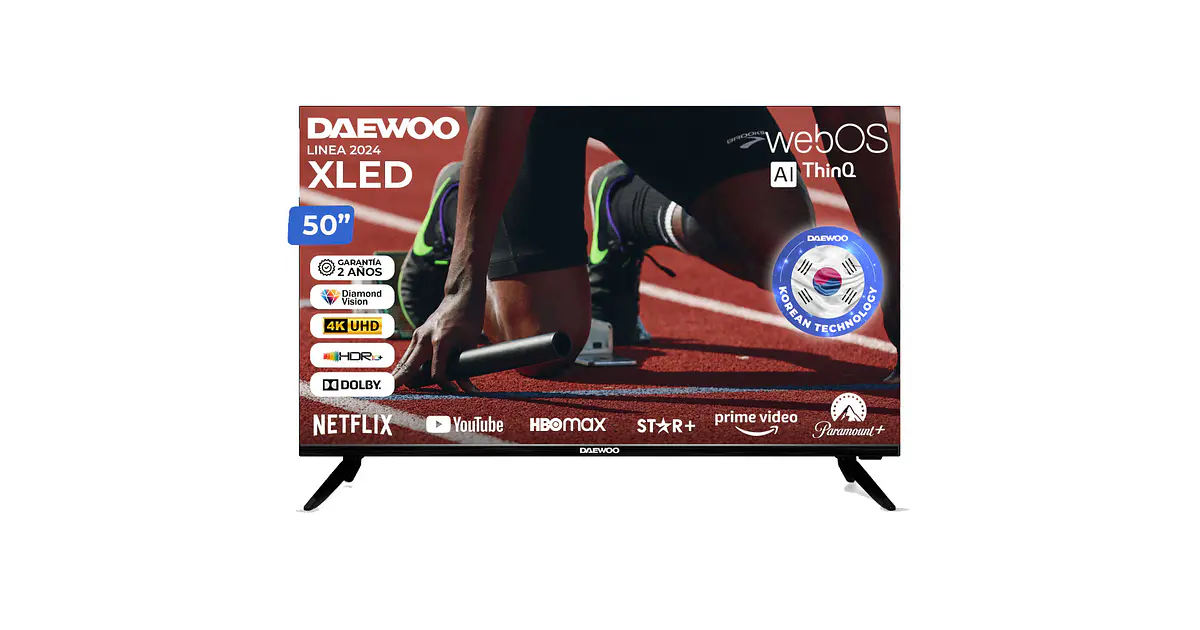 LED 50 SMART TV UHD WEBOS DAEWOO