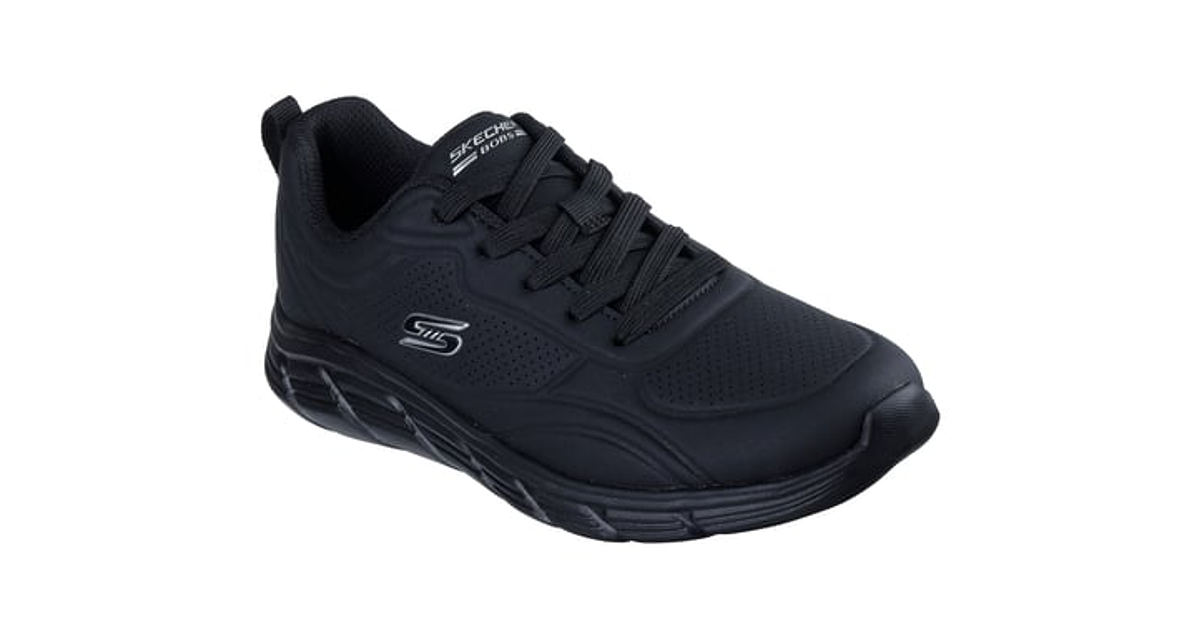 ZAPATILLA MUJER SKECHERS 117715-BBK NEGRO