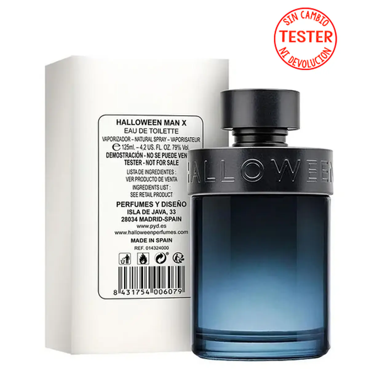 HALLOWEEN MAN X EDT 125 ML (TESTER-PROBADOR) - HALLOWEEN