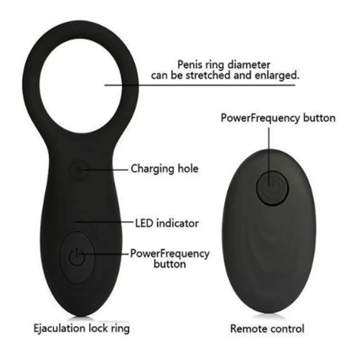 Anillo Vibrador Peneano Estimulador Clítoris Control Remoto