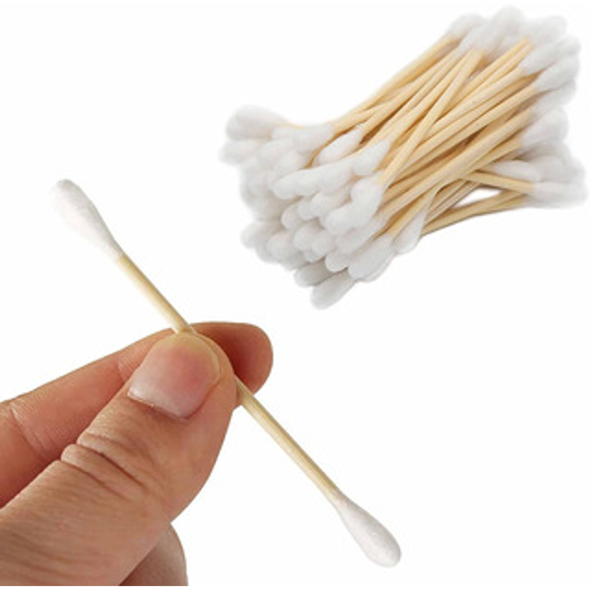 Cotonitos madera 200 unidades