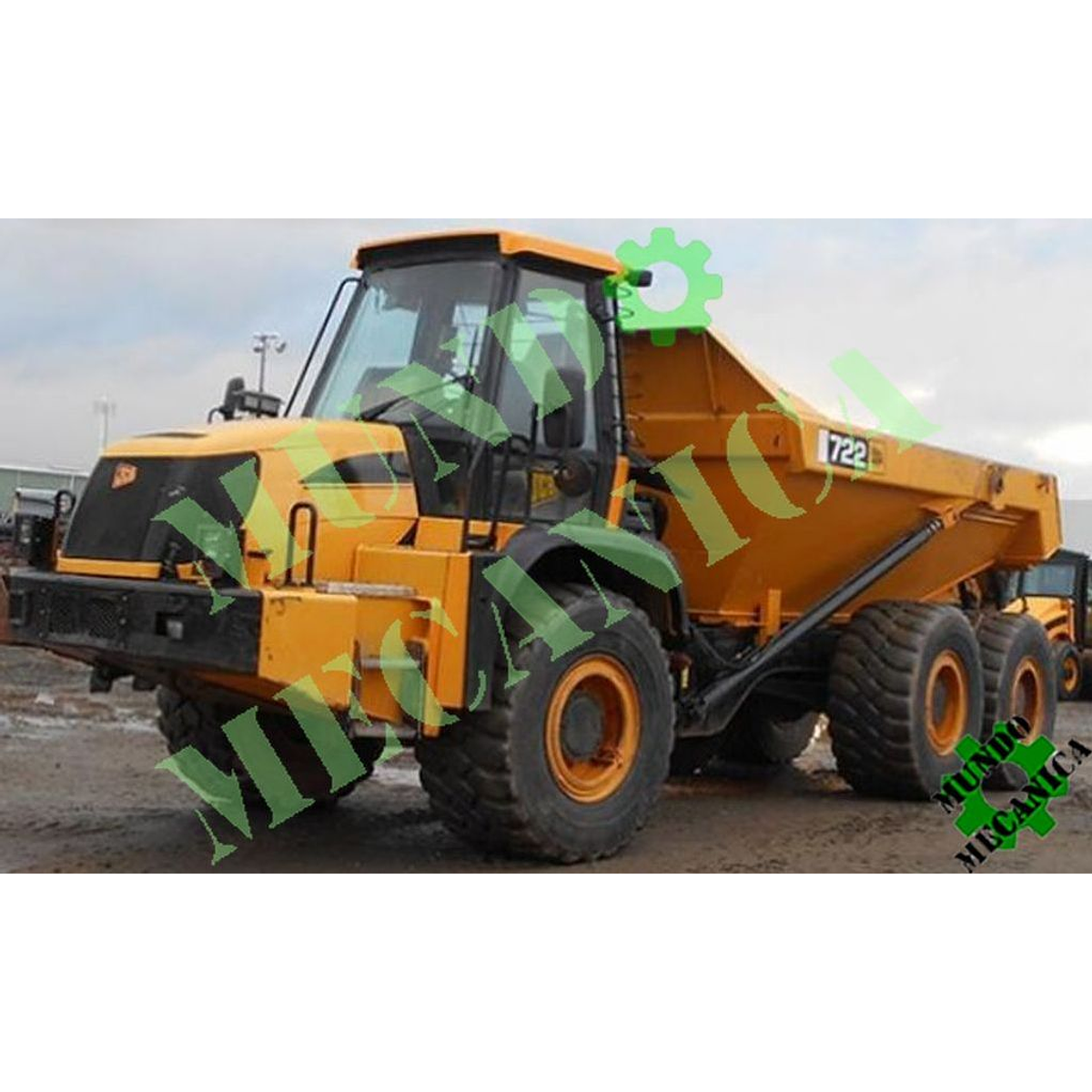 Manual Taller camión volquete articulado JCB 722