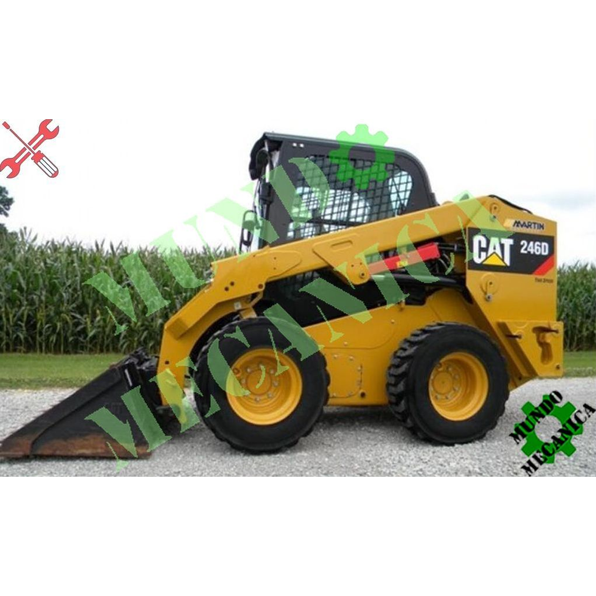 Manual Taller minicargador Caterpillar Cat 246D