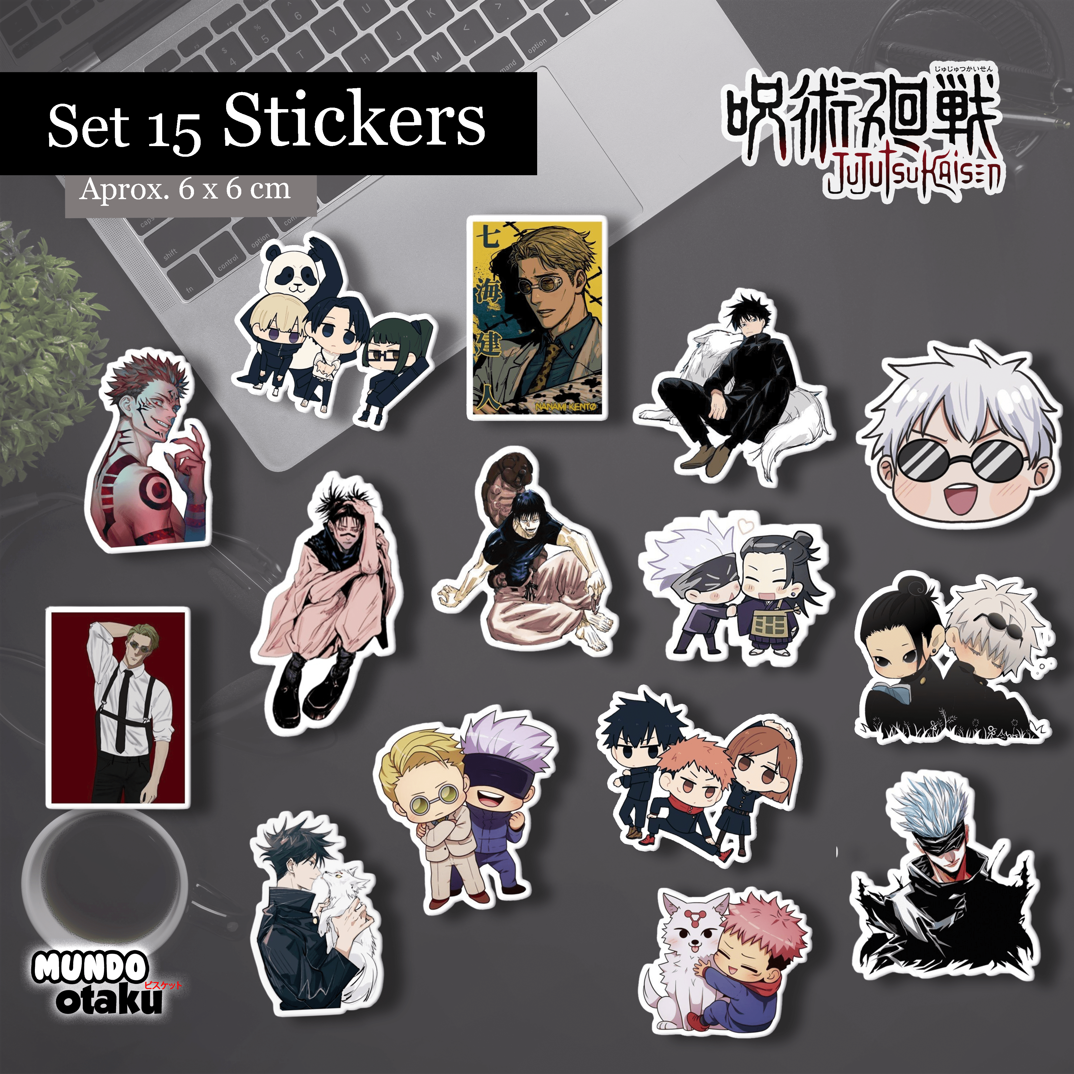 Set 15 Stickers - Jujutsu Kaisen