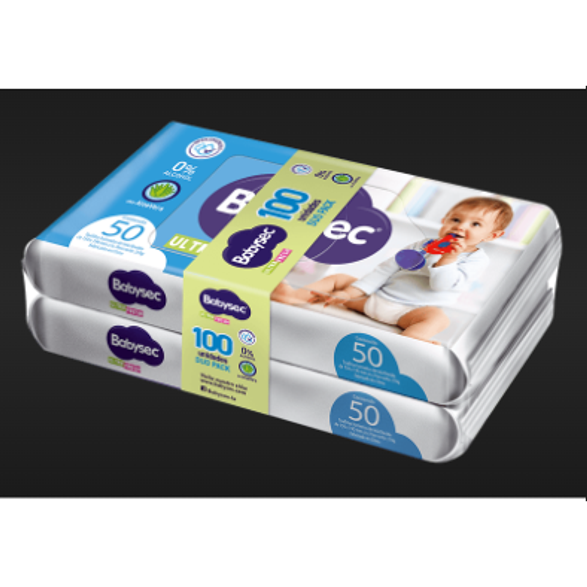 Toalla húmeda Babysec Ultra Fresh duo pack 100 uds