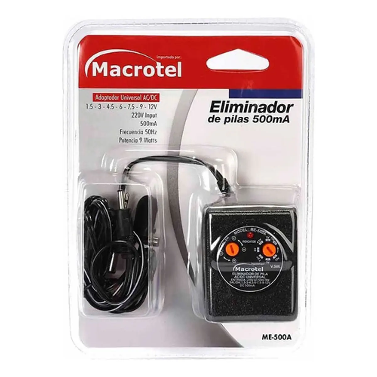 Eliminador De Pila 500ma Macrotel