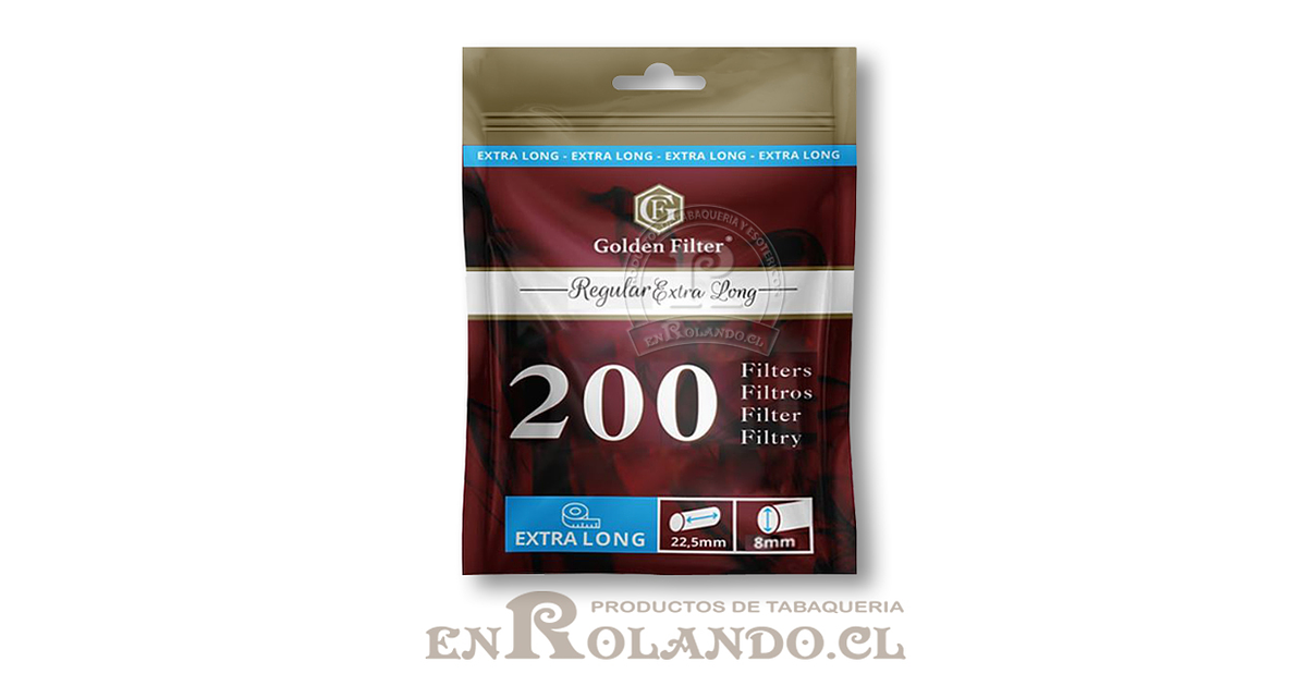 Filtros Golden Regular Extra Long - Bolsa ($890 x Mayor)