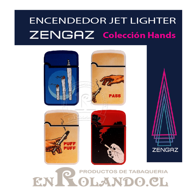 Encendedor Zengaz Jet Lighter D12 - Display 12 uds.