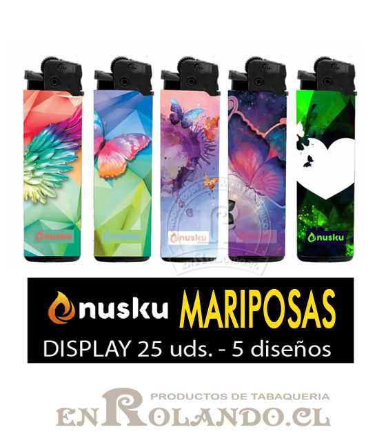 Encendedor Nusku Diseños 2023. - Display ($3.990 x Mayor)