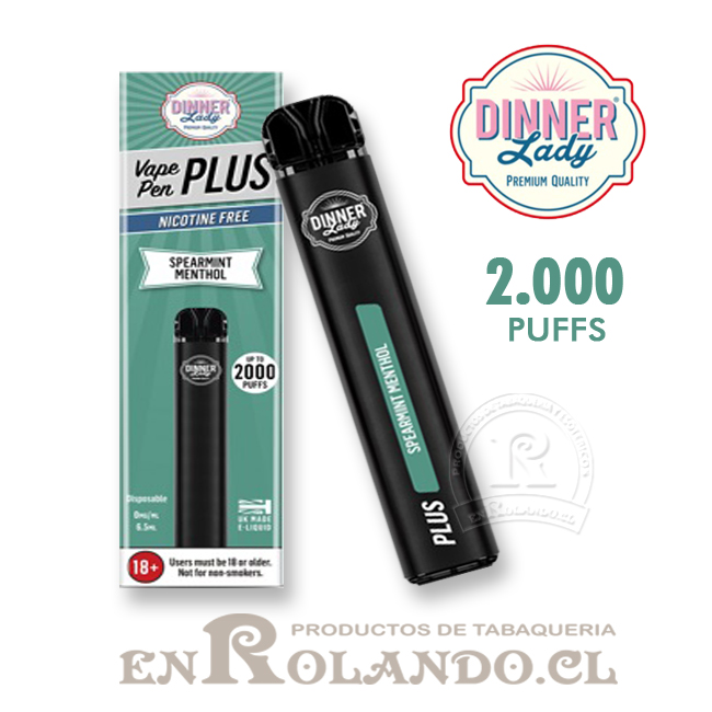Vape Pen Plus - Menta - Menthol ($6.990 x Mayor) 2.000 Puff