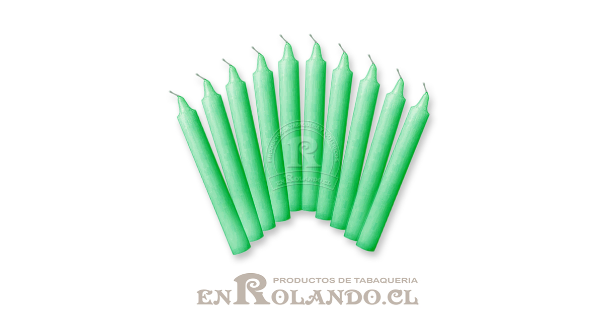 Vela Lisa Esotérica Ruda - Set de 10 Velas