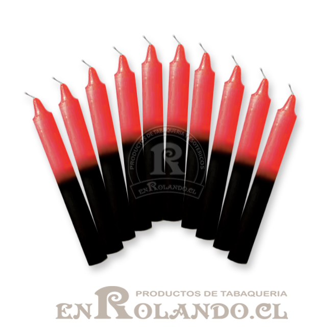 Vela Lisa Esotérica Pomba Gira - Set de 10 Velas