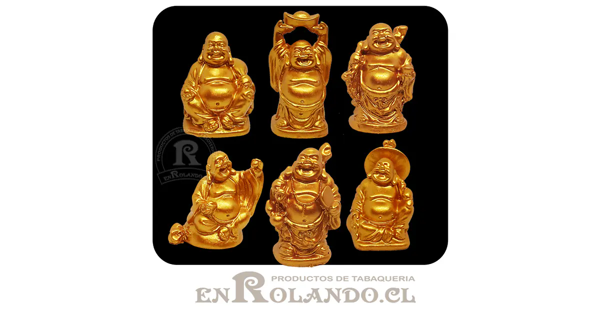 Set 6 Budas de la Fortuna Feng Shui ($3.990 x Mayor)