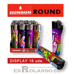 Encendedor Ronson Colourlite 20 uds - Display