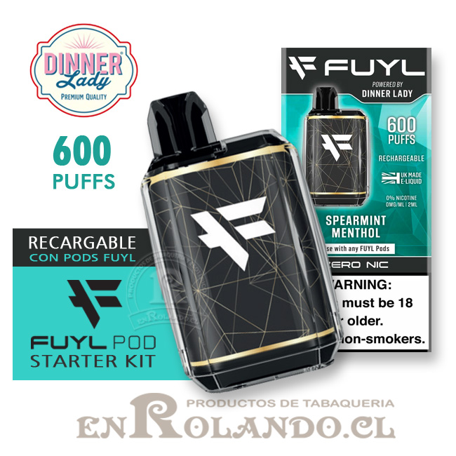 Vape Fuyl Recargable - Menta-Menthol ($5.990 x Mayor)