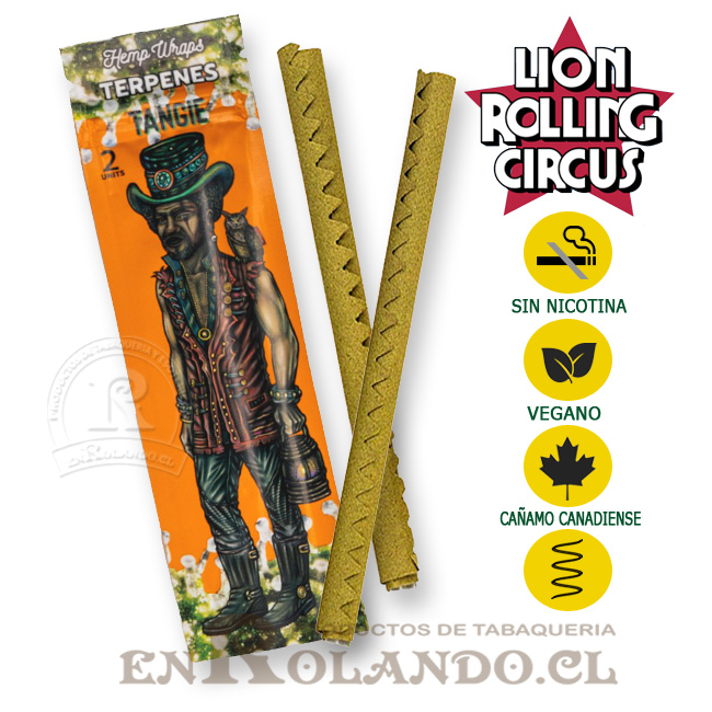 Lion Rolling Circus Wraps Hemp Terpenes Tangie
