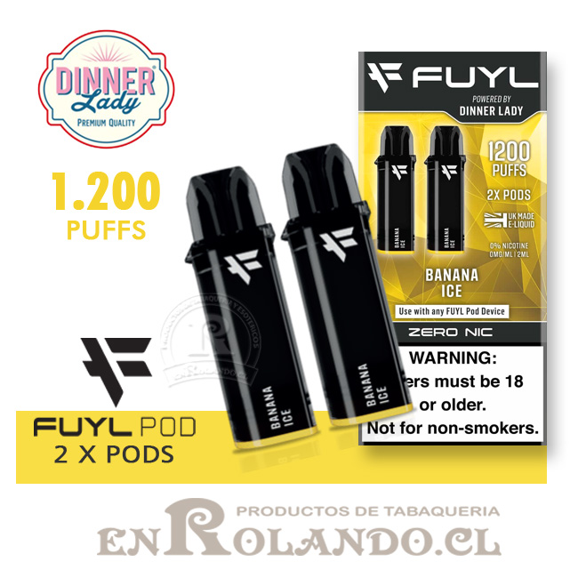 2 Pods para Vape Fuyl - Banana ICE ($5.990 x Mayor)