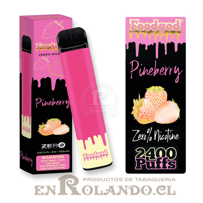 Vape Foodgod Zero - Pineerry ($6.490 x Mayor) 2.400 Puffs