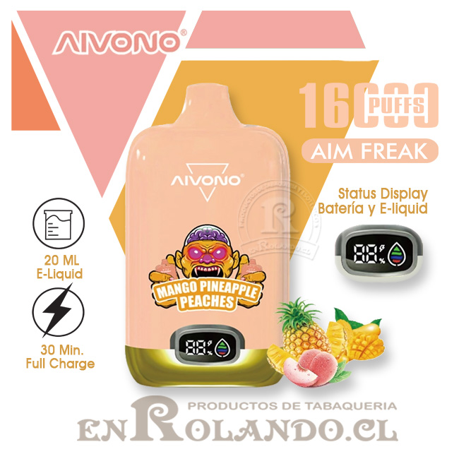 Vape Aivono - Mango - Piña - Durazno ($12.990 x Mayor)