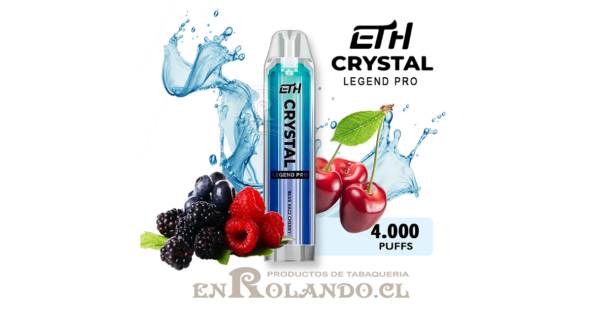 Vape ETH Crystal Legend Pro - Frutos Rojos - Cereza ($5.990