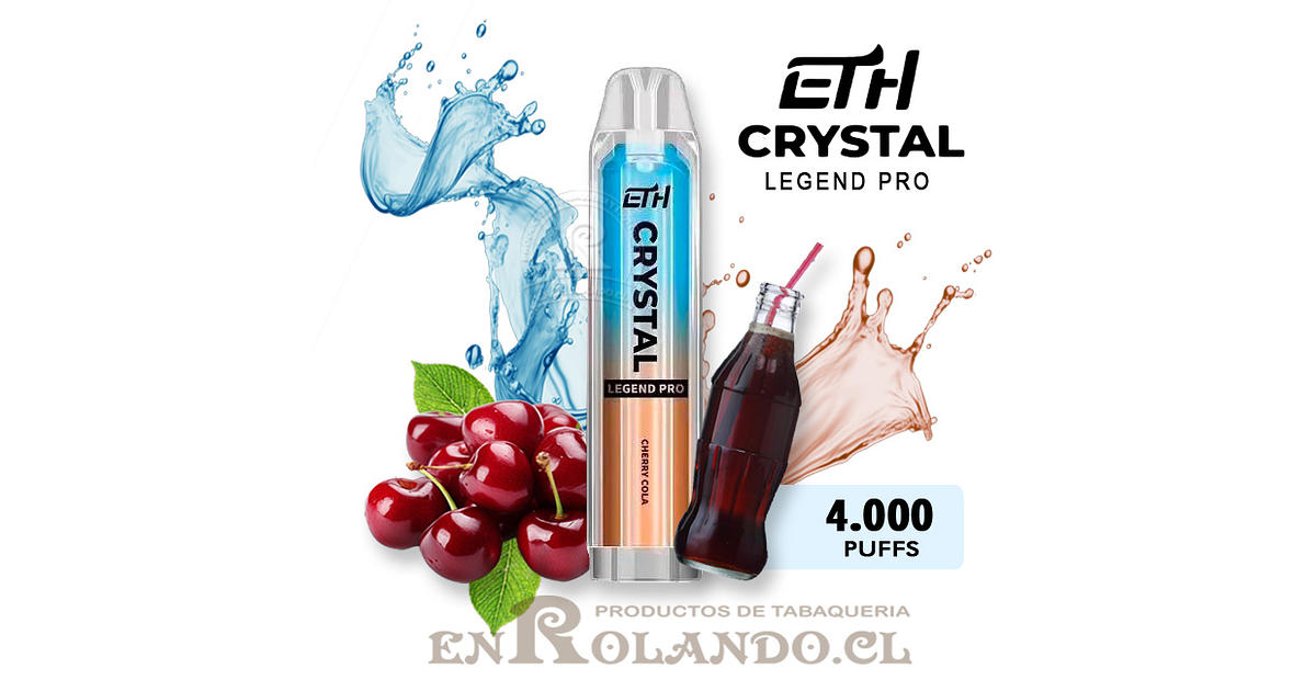 Vape ETH Crystal Legend Pro - Cereza y Cola ($5.990 x Mayor)