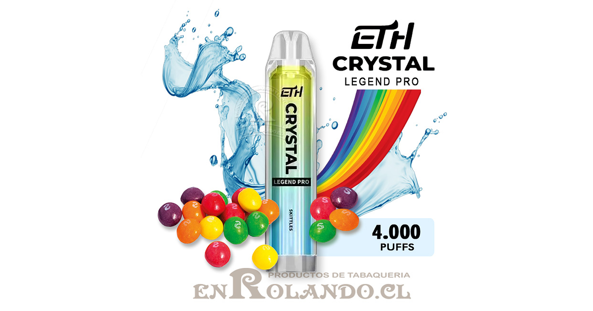 Vape ETH Crystal Legend Pro - Skittles ($5.990 x Mayor)
