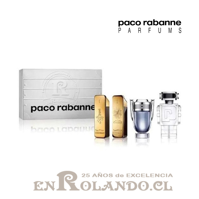 Paco Rabanne Men Set de 4 Miniaturas 5 ml. ($49.990)
