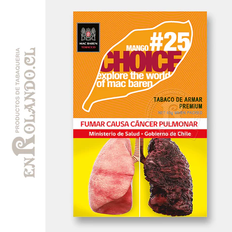 Tabaco Choice #25 Mango ($6.990 x Mayor)