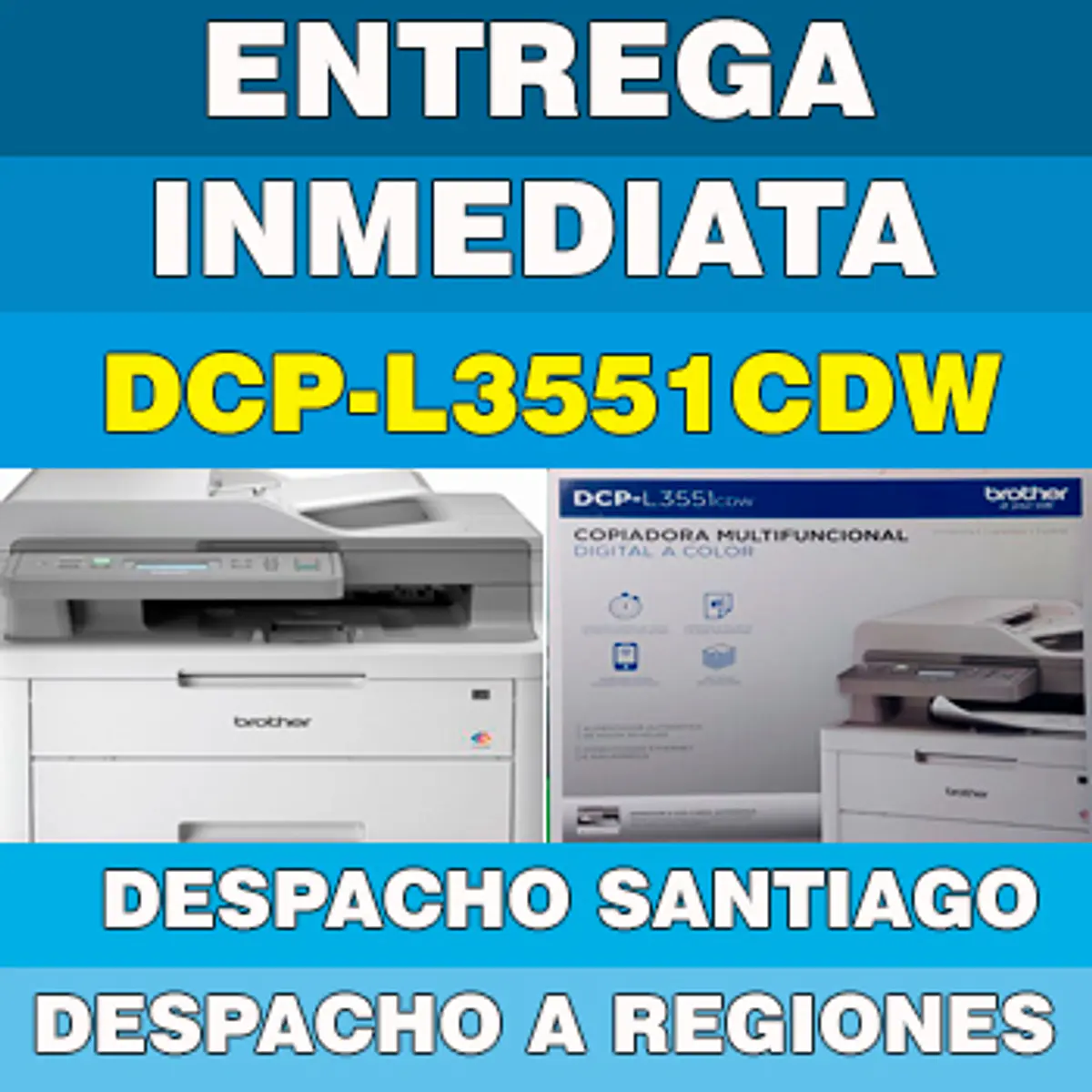 MULTIFUNCIONAL BROTHER DCP-L3551CDW COLOR DUPLEX WIFI