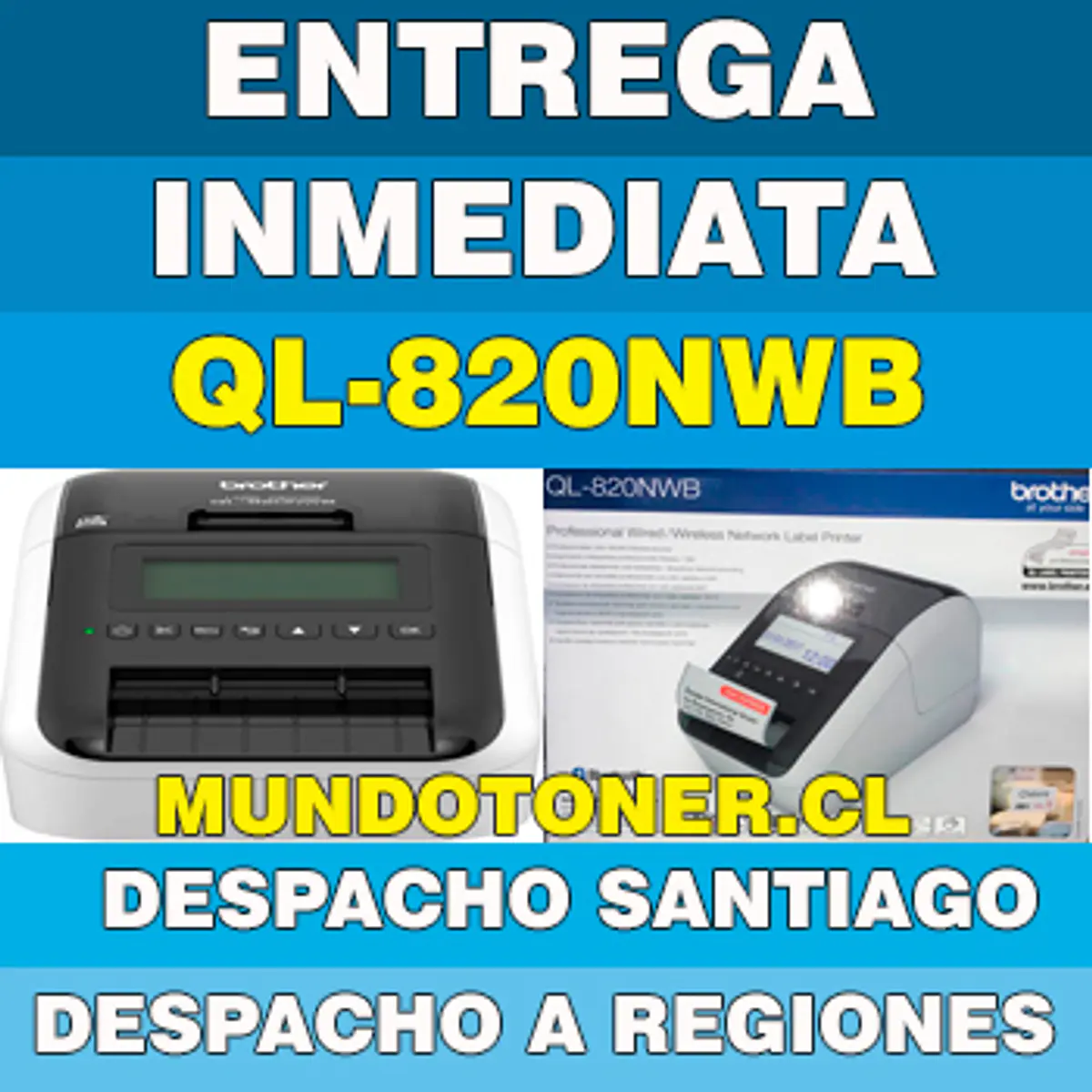 IMPRESORA DE ETIQUETAS BROTHER QL-820NWB